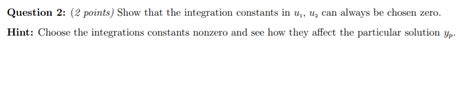 solved theorem 1 variation of parameters a particular