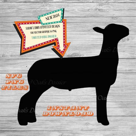 Show Lamb Silhouette Etsy