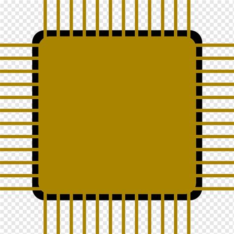 Central Processing Unit Electronic Component Icon Core Cpu