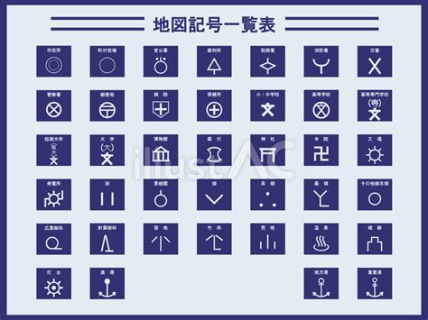 無料地図記号一覧表 地図記号 一覧 フリー Rfflmc