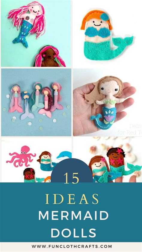 Felt Mermaid Magic 15 Cute Diy Mermaid Doll Patterns Mermaid Dolls