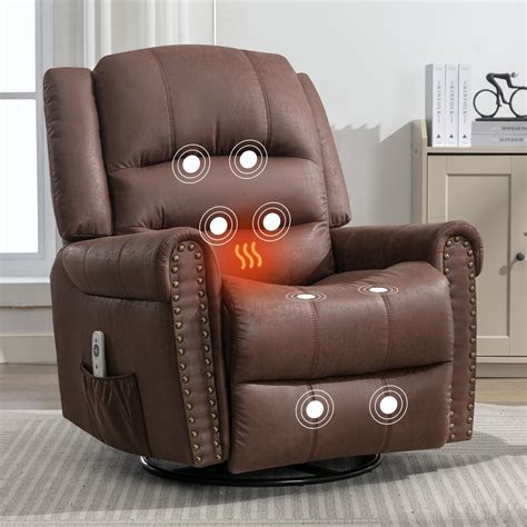 Ebern Designs Oversized Manual Massage And Heat Recliner Chair With Usb