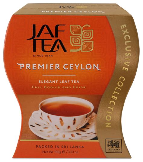 JAF TEA Premier Ceylon чай черный листовой, сорт FBOP 100 г. - купить с ...