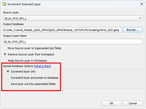Qgis Tuflow Increment Layer Tuflow