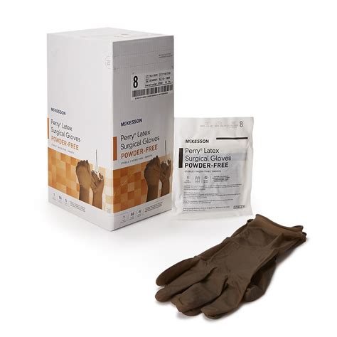 Mckesson Perry Latex Surgical Gloves Latex Sterile Brown Size 8 Mckesson Perry Latex Surgical Gloves Latex Sterile Brown Size 8