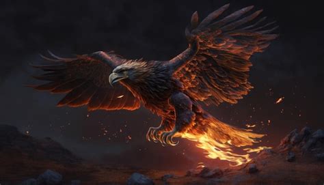 Premium Photo Fire Eagle