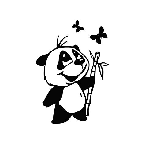 Cute Panda Stencil