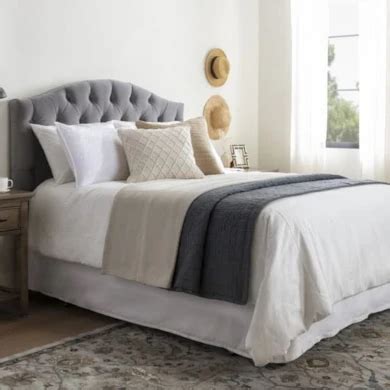 King Washed Linen Duvet Cover In Light Grey Living Spaces