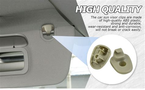 Haobo 2pcs Sun Visor Clips For Cars Sun Visor Support Clip