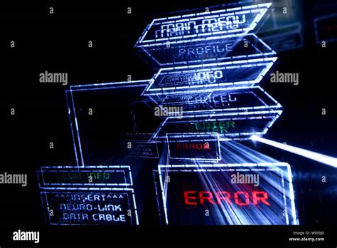 Main Menu Error Abstract Background Stock Photo Alamy