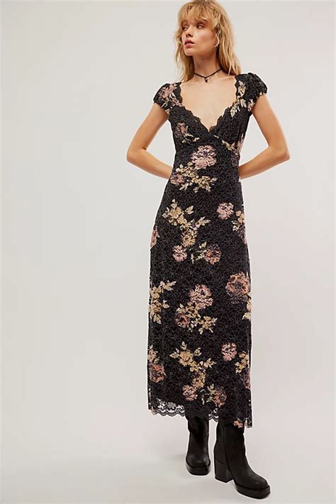 Butterfly Babe Lace Maxi Dress Free People