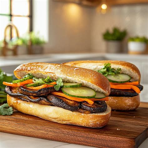 Vegetarian Banh Mi Baguette Recipe Easychef Pro