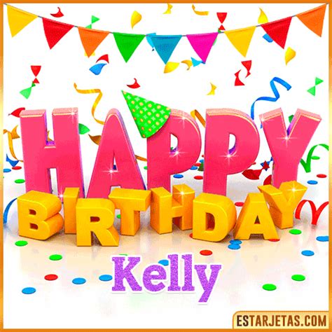 Feliz Cumpleaños Kelly Imágenes  Tarjetas Y Mensajes