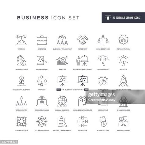 Editable Stroke Icons Data Photos And Premium High Res Pictures Getty