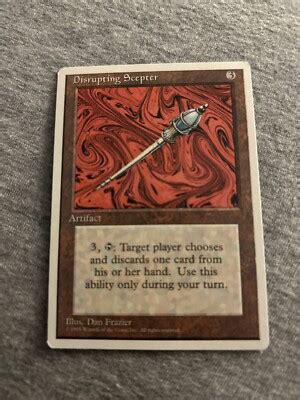 Mtg Revised Edition Disrupting Scepter Rare Ap13 Ebay