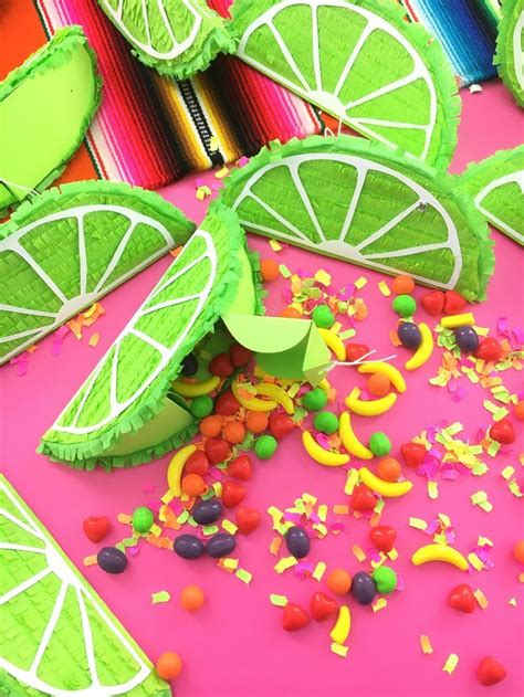 Lime Wedge Party Favor Mini PiÑata Lime Pinata Cinco De Mayo Party