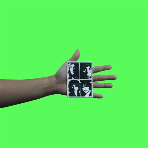 The Beatles Stencil Portraits Patch Iconic Rock Band Sublimated Iron O Patch Collection