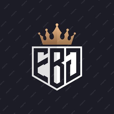 Premium Vector Luxury Ebj Logo With Crown Elegant Initials Ebj Letter Logo For Exclusive