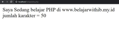tutorial php pemula 4 memanipulasi string pada php belajarwithib