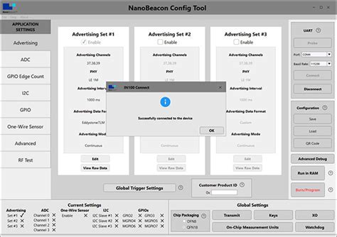 Sparkfun Nanobeacon Board In100 Hookup Guide