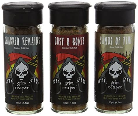 Grim Reaper Bbq Rub Trio Dorset Chilli Shop
