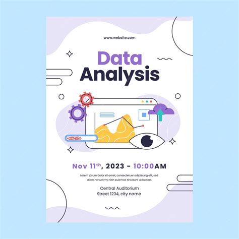 Free Vector Hand Drawn Data Analysis Poster