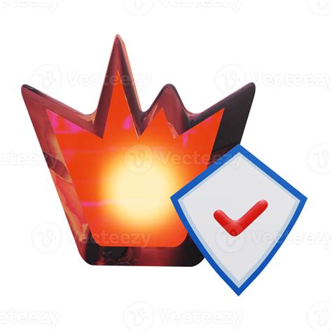 3 D Illustration Of Conflagration Icon 46952898 Png