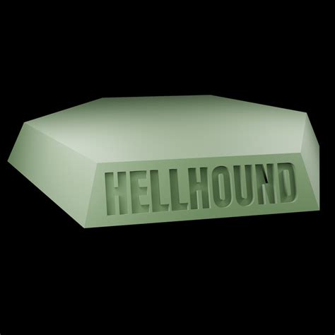 3d Printable Hellhound Battletech Hex Base By James Hall