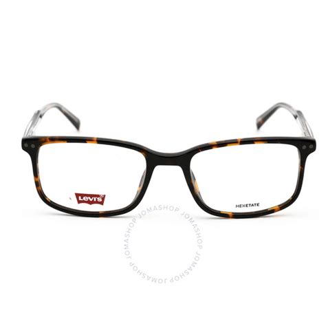 Levis Mens Tortoise Rectangular Eyeglass Frames Lv501900860054