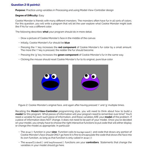 Solved Question Points Purpose Practice Using Chegg