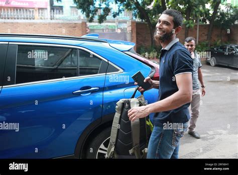 Bangladeshi Cricketer Mahmudullah After The Last Day Of Their Fitness Drills Before The Start Of