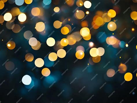 Abstract Blurred Bokeh Lights Colorful Night Celebration | Premium AI-generated image