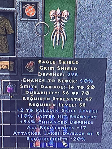 Number 1 Paladin Grim Shield In D2r Ladder Classic Any Offers R D2r Marketplace