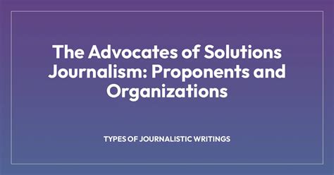 Types Of Journalistic Writings • Journalism University