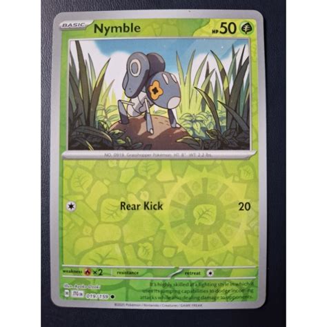 Jual Kartu Pokemon Original Holo Reverse Nymble Jtg 019159 Shopee