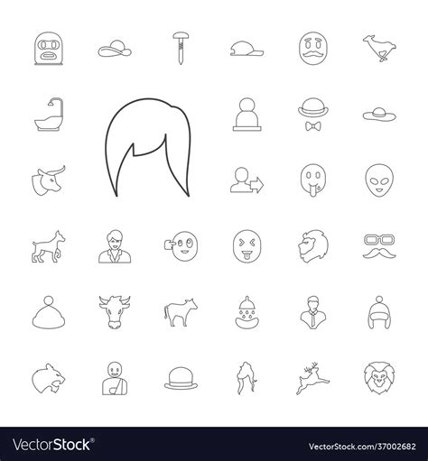 Head Icons Royalty Free Vector Image Vectorstock