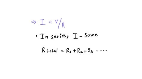 Solved Ohms Law Series And Parallel Circuits
