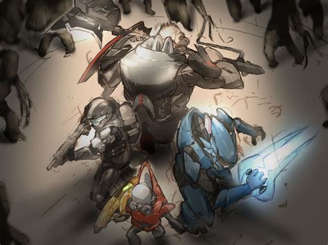 Last Stand Halo Juguetes De Halo Jefe Maestro De Halo Soldados Dibujo