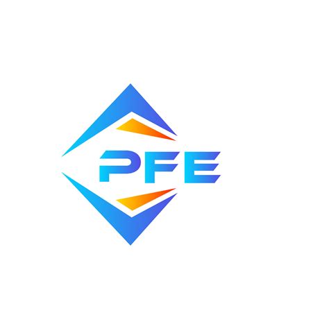 Pfe Abstract Technology Logo Design On White Background Pfe Creative Initials Letter Logo