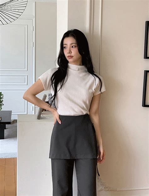 플라이모델 퍼스트 링클 하프넥티 주문폭주