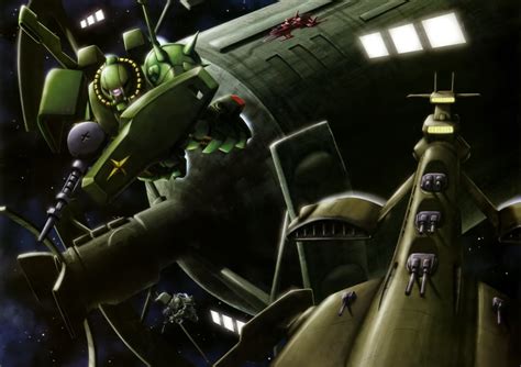 Zaku Ii Hizack And Musai Gundam And 2 More Danbooru