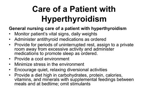 Session 30 Nursing Care Of A Patient With Hyperthyroidism Ppt