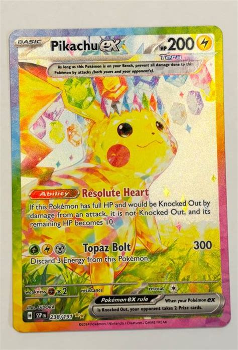 Pikachu Ex 238 191 Surging Sparks Mint English Pokémon Neu Gemäss