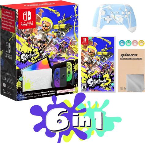 2022 Nintendo Switch Oled Splatoon 3 Limited Edition With Splatoon 3