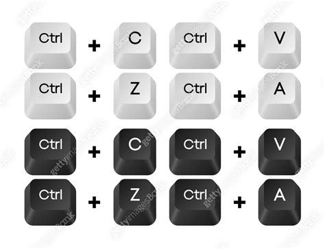 Computer Key Combinations Set Of Key Combinations Command Set Icons