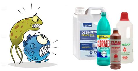 Tipos De Desinfectantes Cloro Peroxido Fenólicos Cuaternario De Amonio