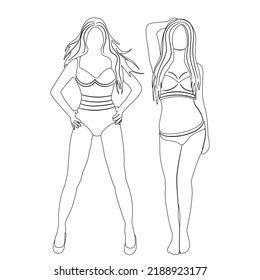 Women Sexy Sketch On White Background Stock Vector Royalty Free Shutterstock
