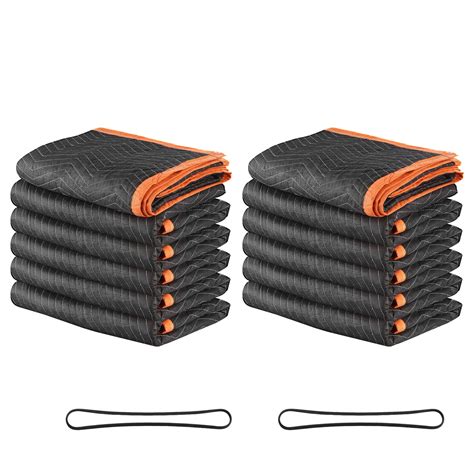 Kffkff 12 Pack Moving Blankets 72 X 40 In 32 Lbsdz Durable Packing