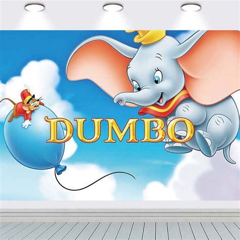 Dumbo Backdrop Banner Party Supplies Poster Movie Theme Background For