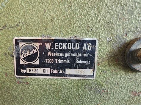 Eckold Type Hf 80 Ch Punch Sn 8195